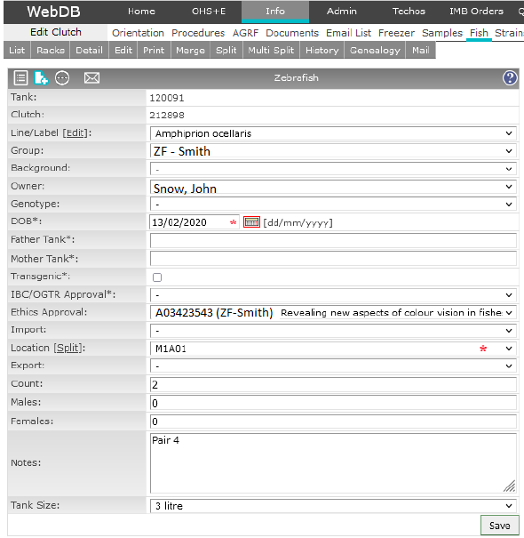 Using WebDB - Biological Resources - University of Queensland
